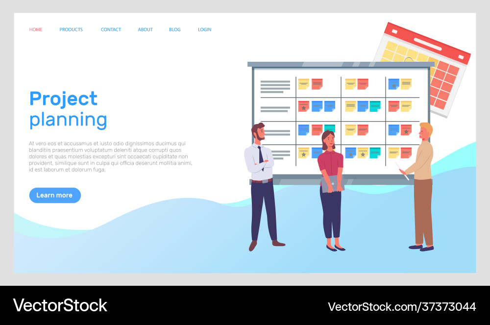 Business strategy planning project management Vector Image