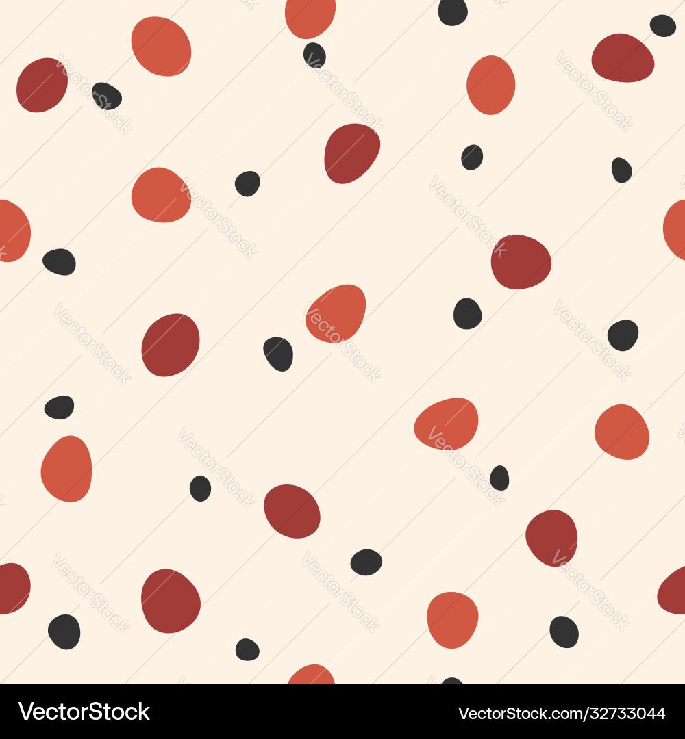 Seamless pattern with scattered round spots Vector Image