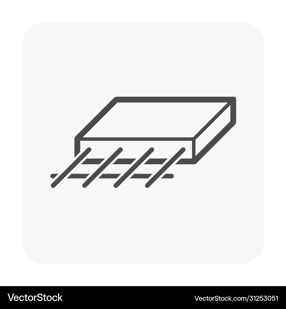 Slab icon black Royalty Free Vector Image - VectorStock