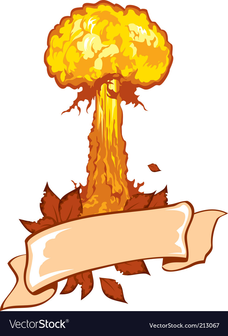 Nuclear explosion Royalty Free Vector Image - VectorStock