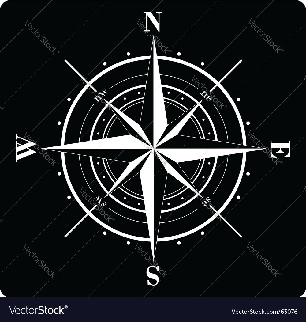 Compass Rose Royalty Free Vector Image Vectorstock