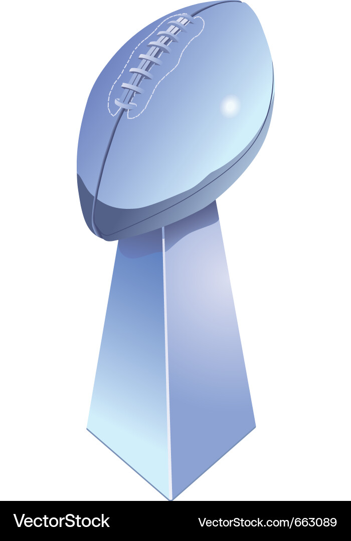 Football trophy Royalty Free Vector Image - VectorStock