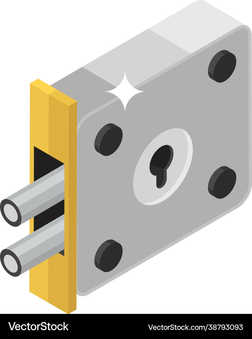 Standard lock Royalty Free Vector Image - VectorStock