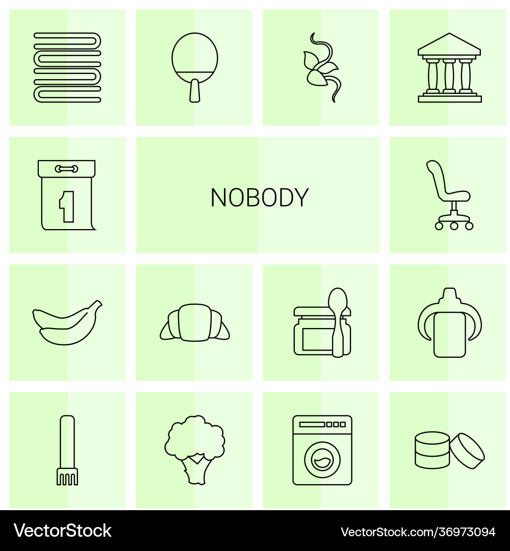 14 nobody icons Royalty Free Vector Image - VectorStock