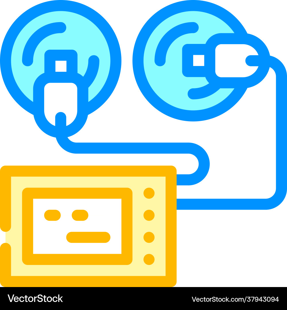 Stimulator with suction cups color icon Royalty Free Vector