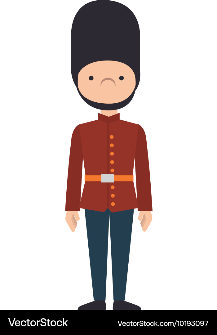 London guard british icon graphic Royalty Free Vector Image