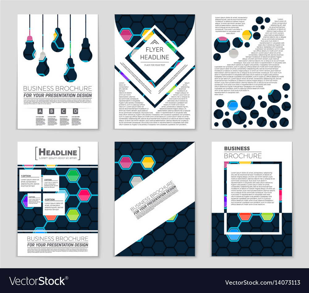 Abstract layout background set for art Royalty Free Vector