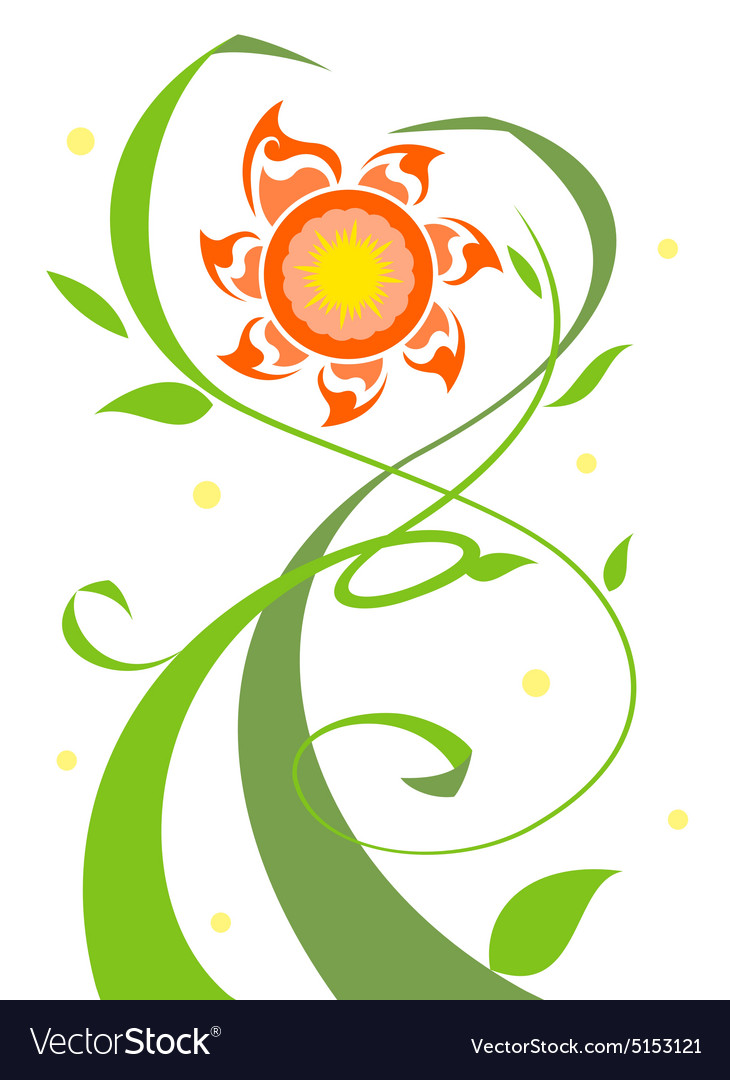 Abstract Flower Vector