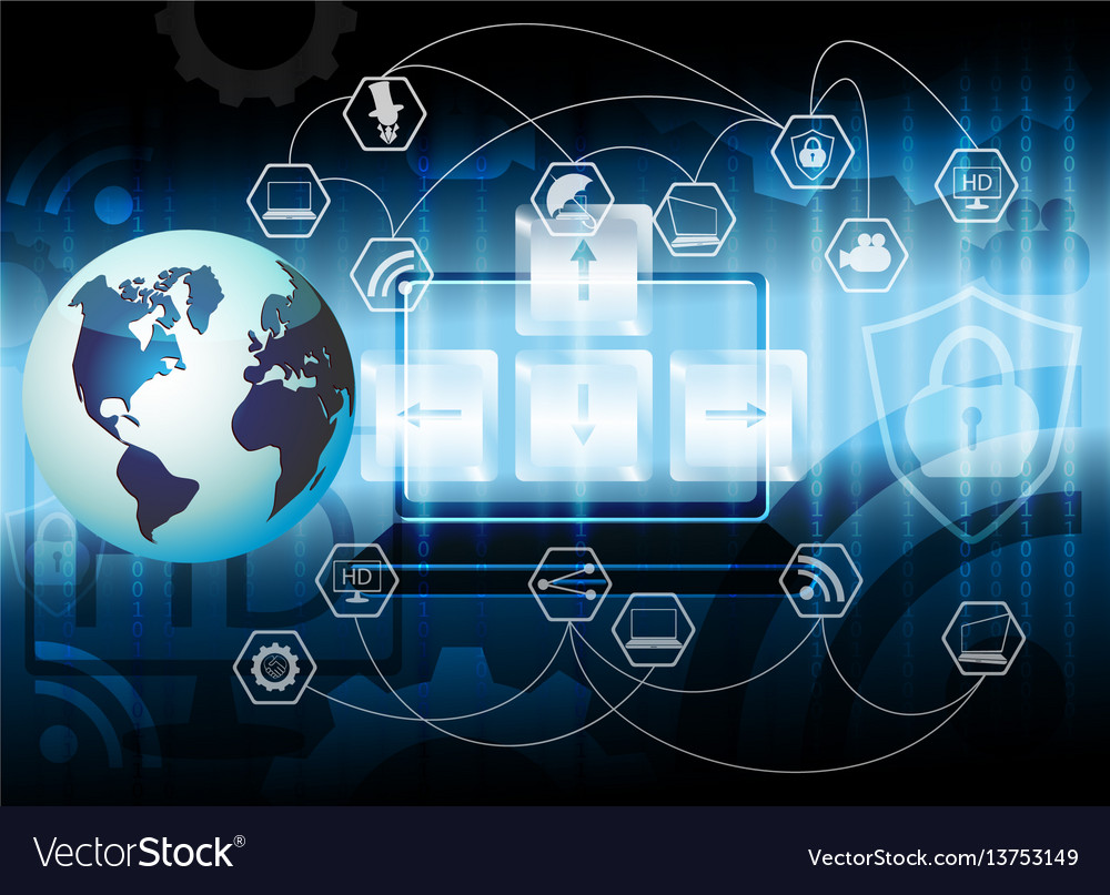 Blue internet background Royalty Free Vector Image