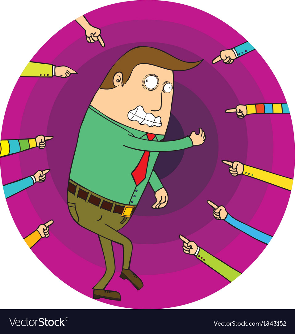 Blaming Royalty Free Vector Image - VectorStock