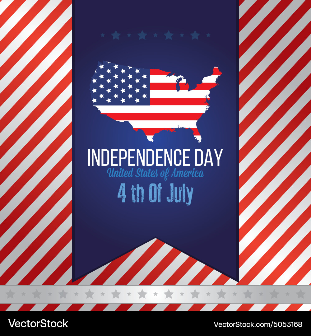 Abstract independence day background with some Vector Image