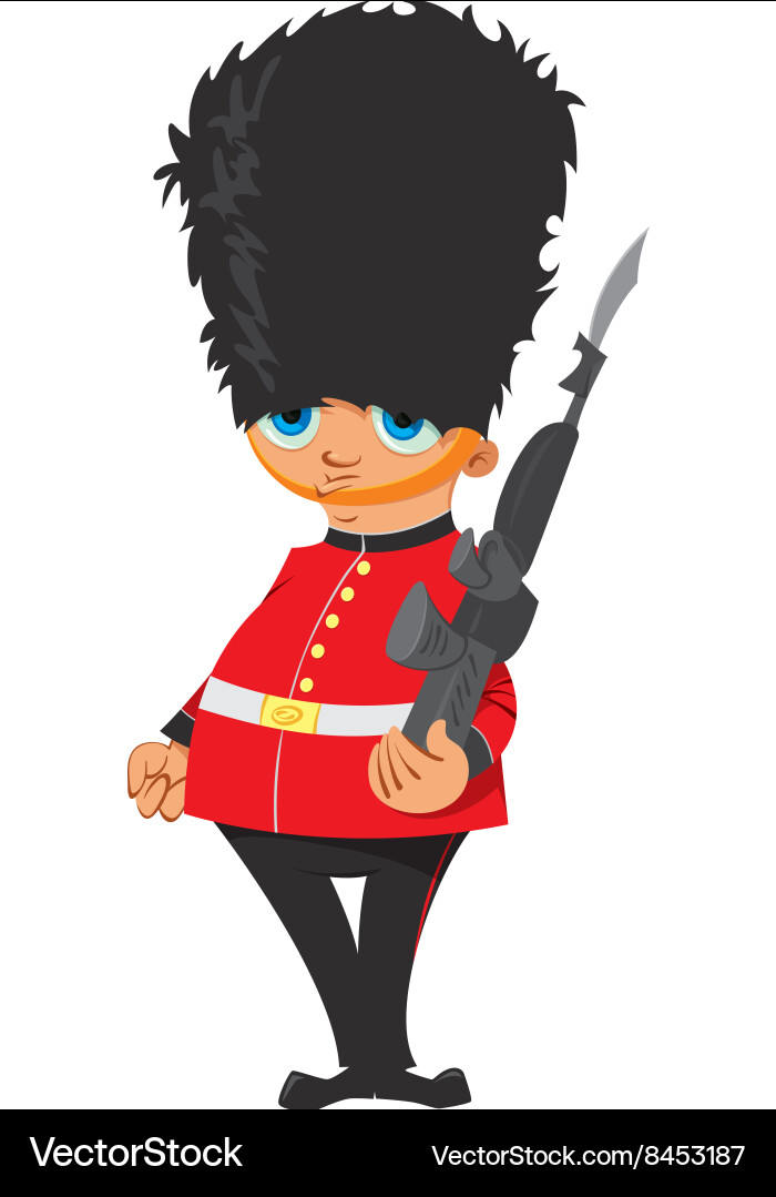 British Royal Guard Royalty Free Vector Image - VectorStock