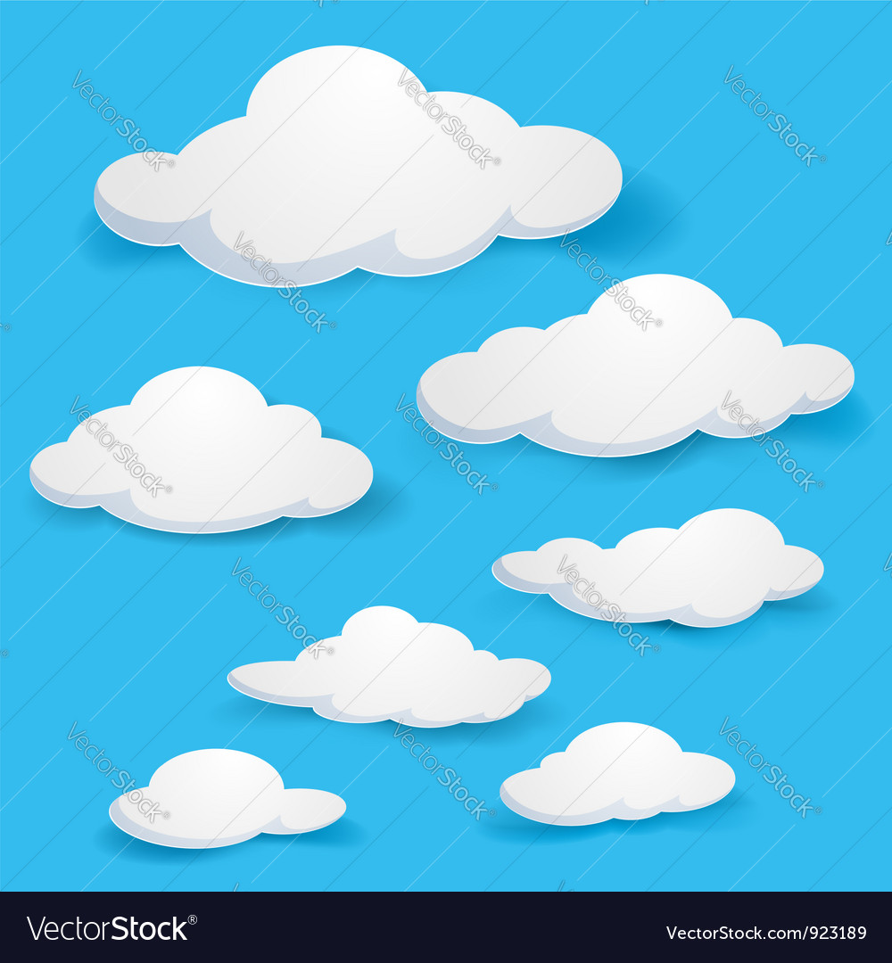 Clouds Royalty Free Vector Image - VectorStock