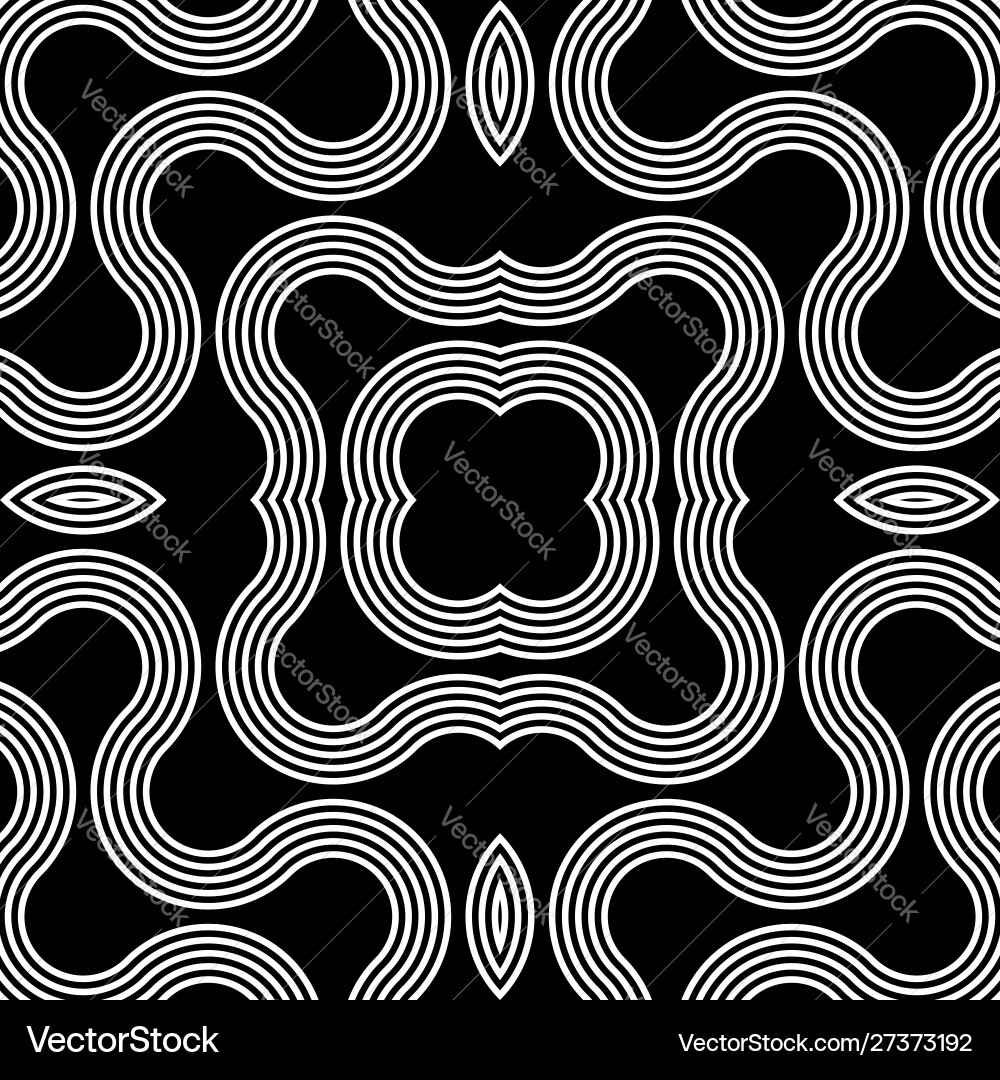 Design seamless monochrome decorative pattern Vector Image