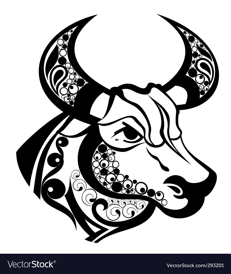 Zodiac signs Taurus Royalty Free Vector Image - VectorStock