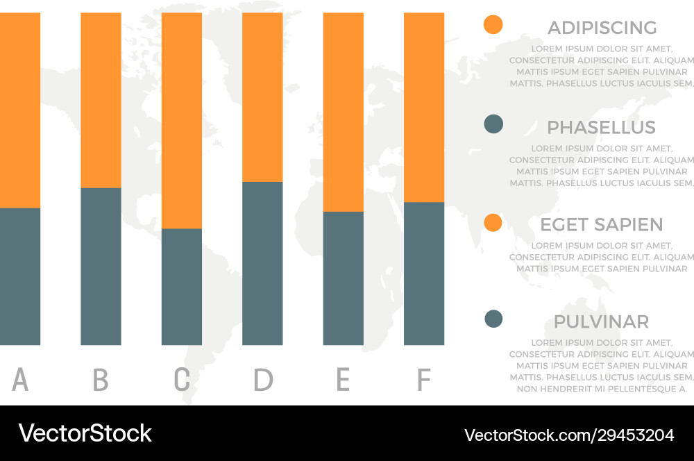 Set orange and dark gray elements Royalty Free Vector Image