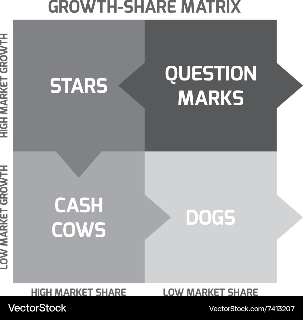 The BCG Matrix Royalty Free Vector Image - VectorStock
