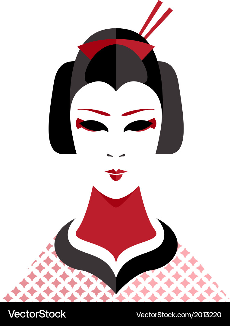 Geisha Royalty Free Vector Image - VectorStock