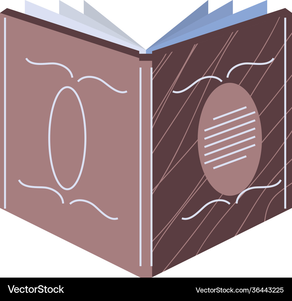 Book learning and reading cartoon icon isolated Vector Image