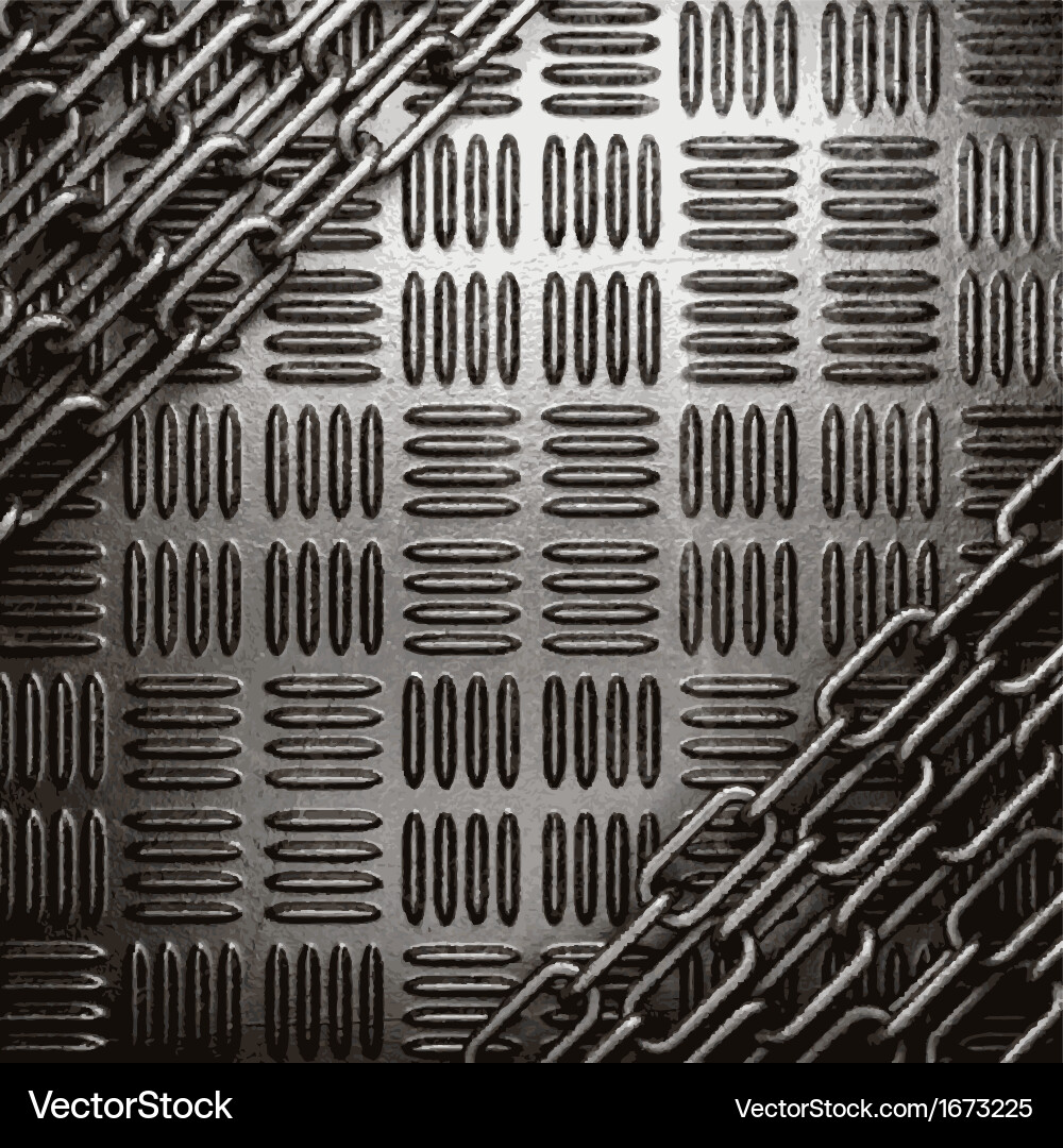 Metal on wall background Royalty Free Vector Image