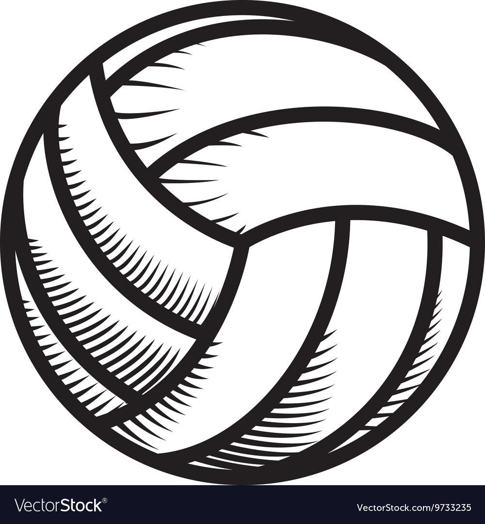 Volleyball icon Sport concept graphic Royalty Free Vector Image ...