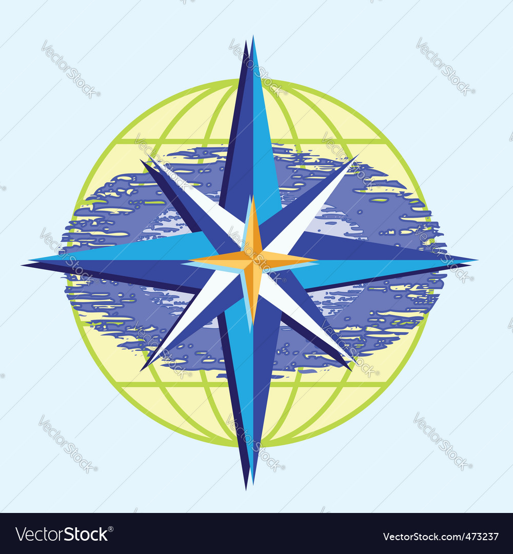 Compass star Royalty Free Vector Image - VectorStock