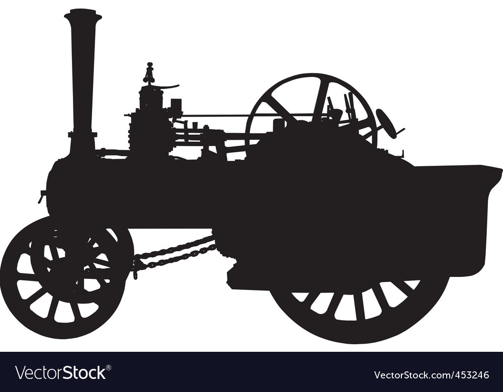Traction engine Royalty Free Vector Image - VectorStock