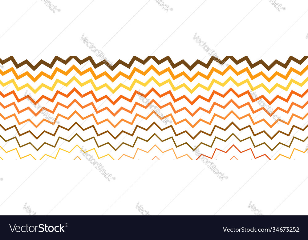 Wide rectangular format wavy waving zig-zag Vector Image