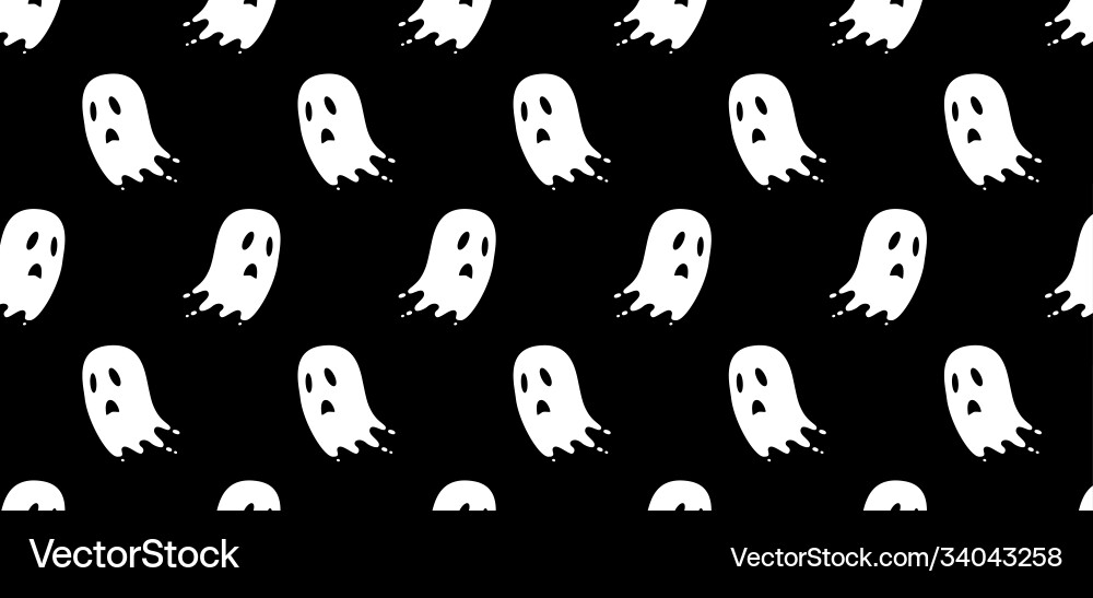 Ghosts happy halloween party Royalty Free Vector Image