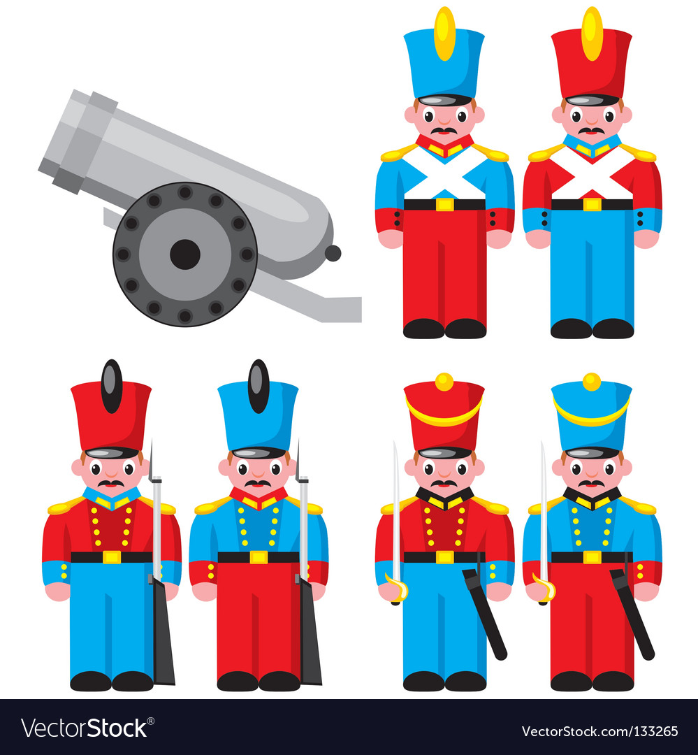 Toy soldier Royalty Free Vector Image - VectorStock