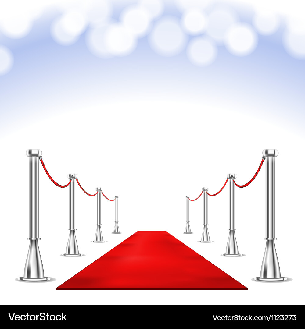 Red carpet Royalty Free Vector Image - VectorStock