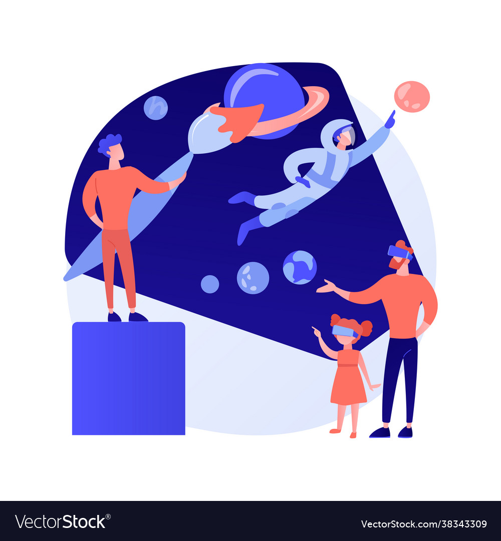 Virtual world development abstract concept Vector Image