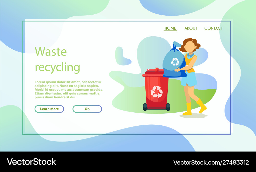 Volunteers cleaning up environment flat Royalty Free Vector