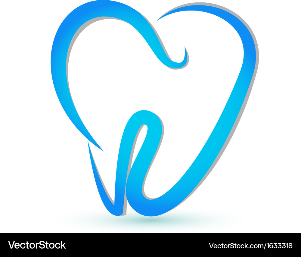 Stylized tooth logo Royalty Free Vector Image - VectorStock