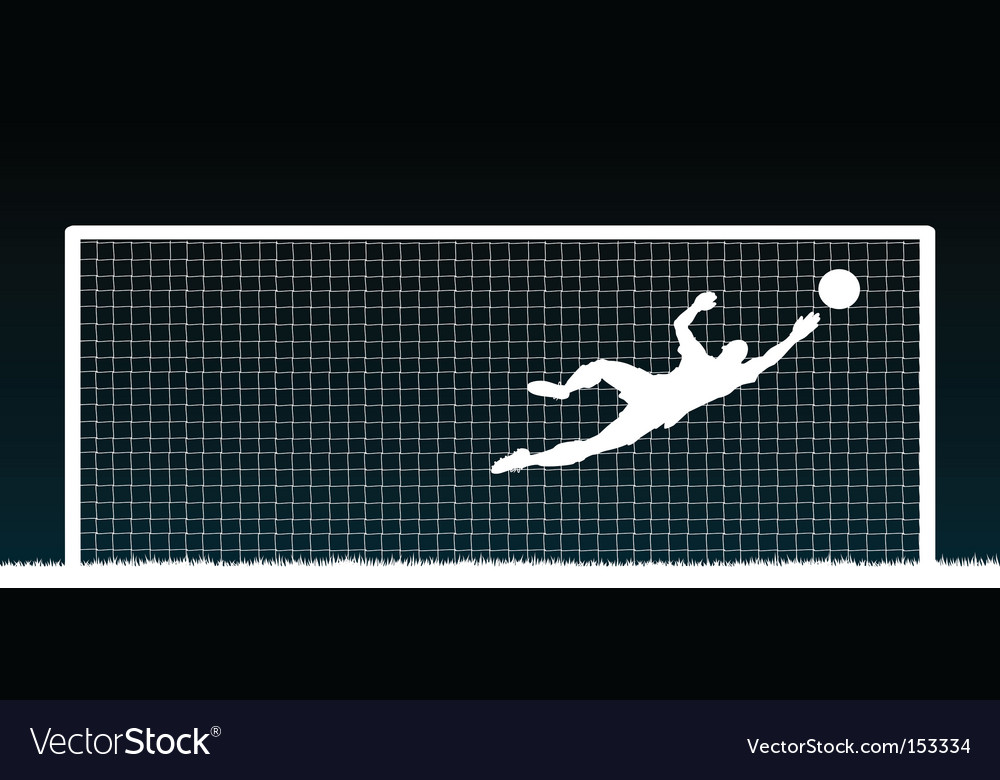 Goalkeeper Royalty Free Vector Image - VectorStock