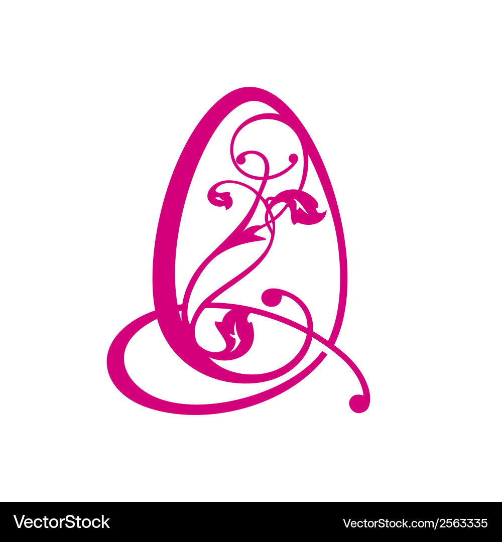 Nail manicure salon sign Royalty Free Vector Image