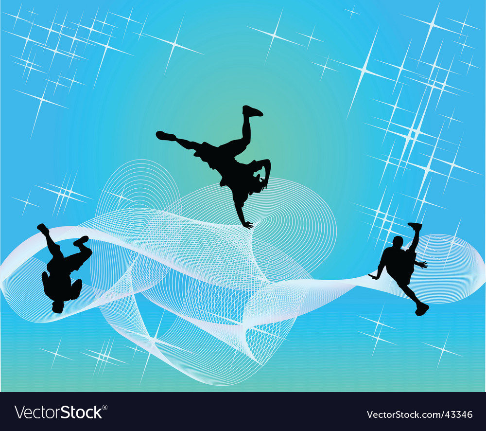 Hip-hop dancers Royalty Free Vector Image - VectorStock