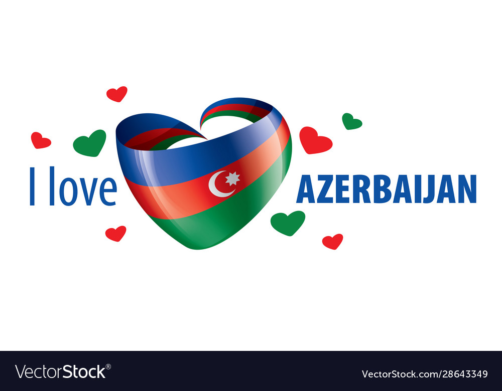National flag azerbaijan Royalty Free Vector Image
