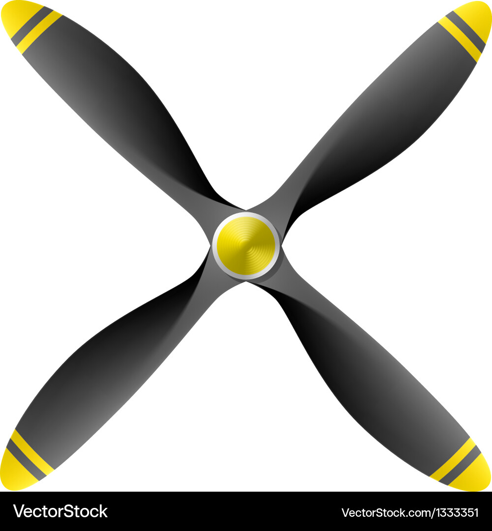 Airplane propeller Royalty Free Vector Image - VectorStock