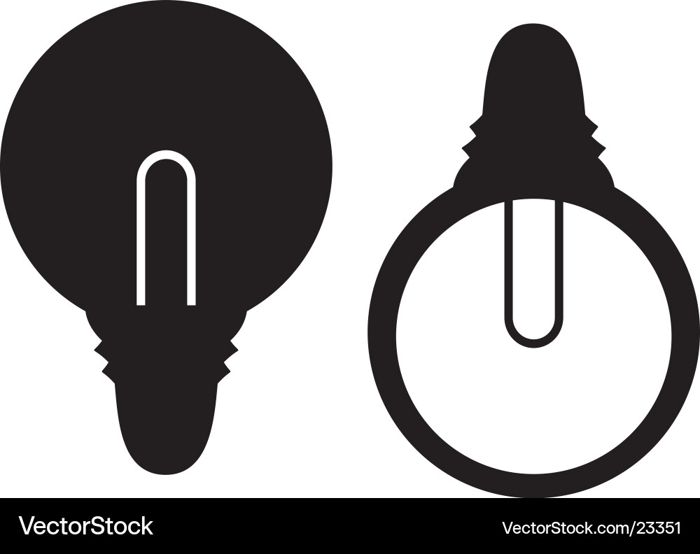 Symbol light Royalty Free Vector Image - VectorStock