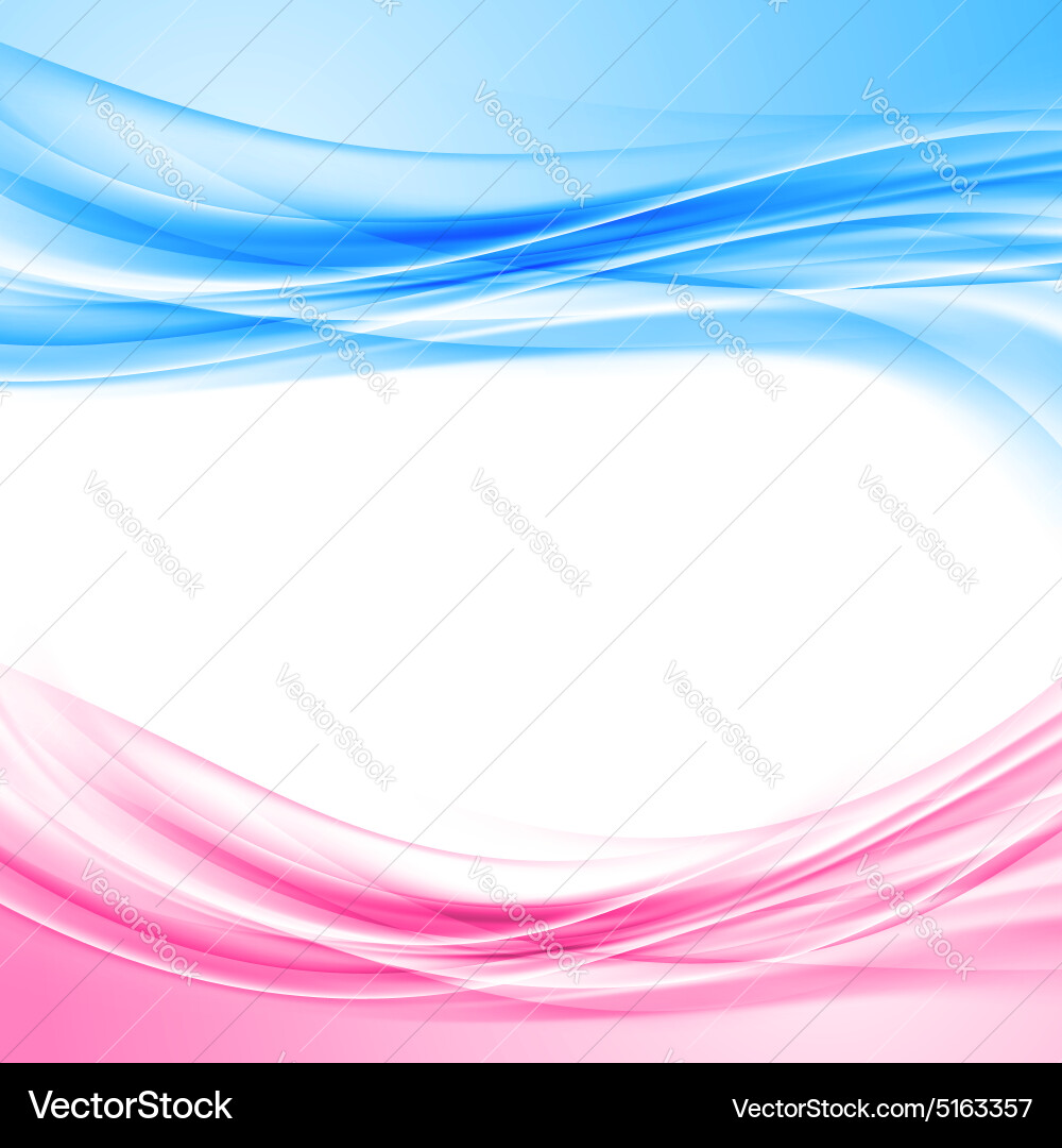 Bright blue and pink border abstract background Vector Image