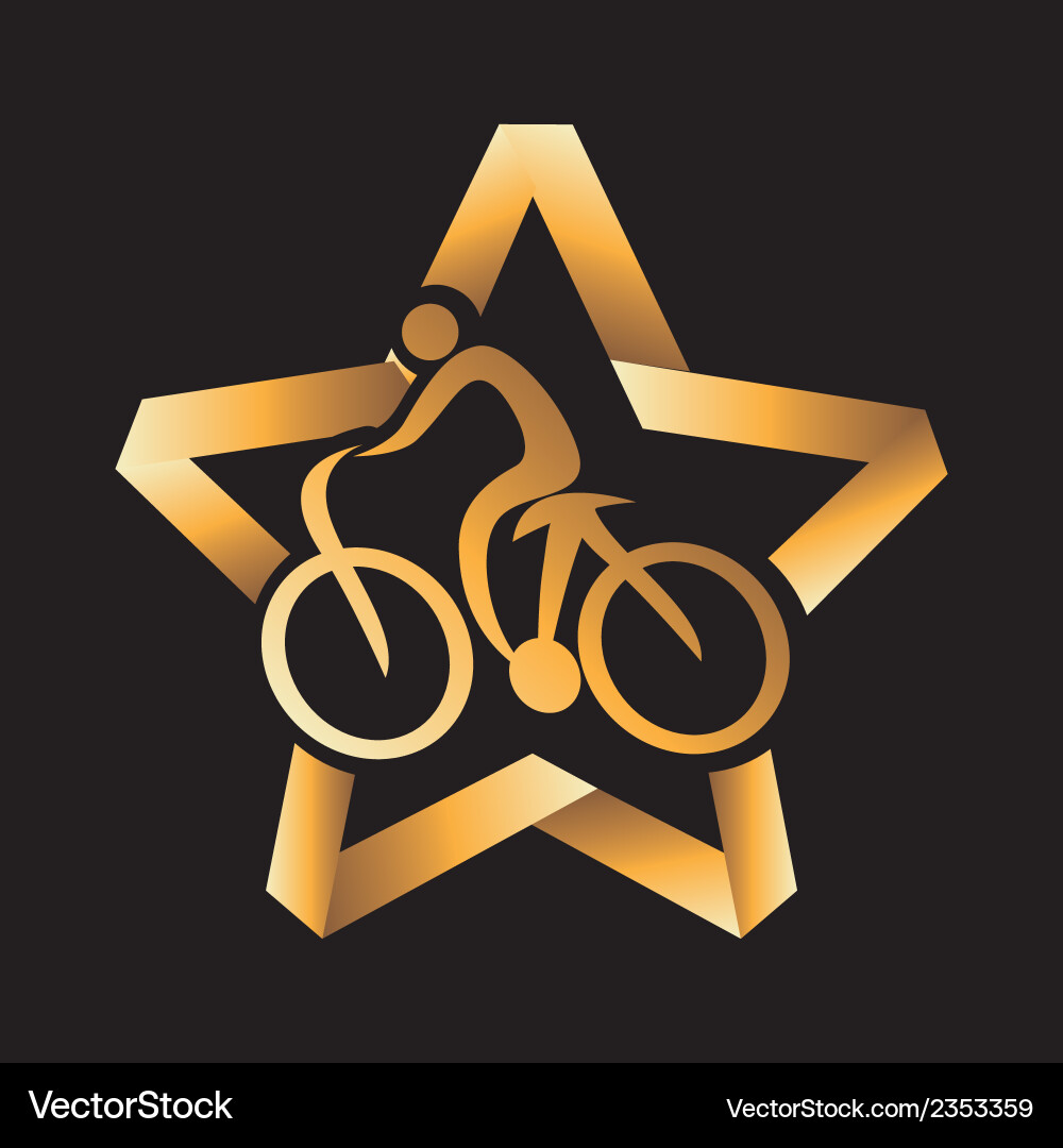 Bike design over black background Royalty Free Vector Image