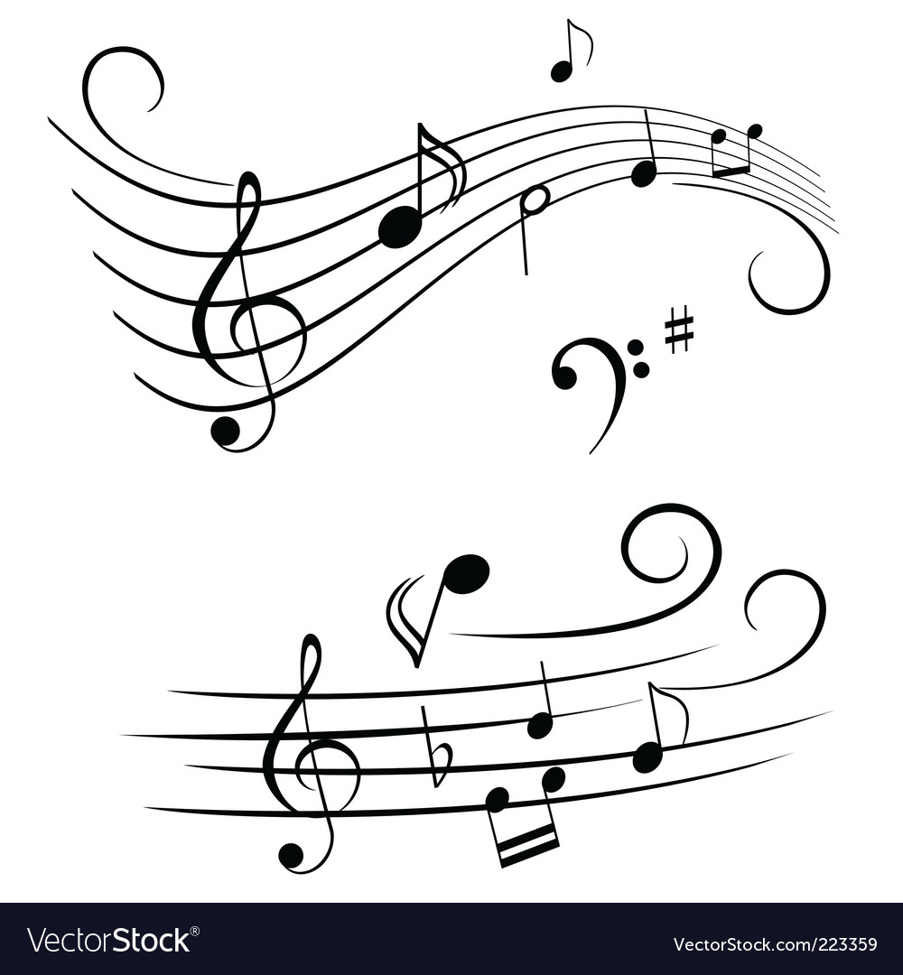 Music notes Royalty Free Vector Image - VectorStock