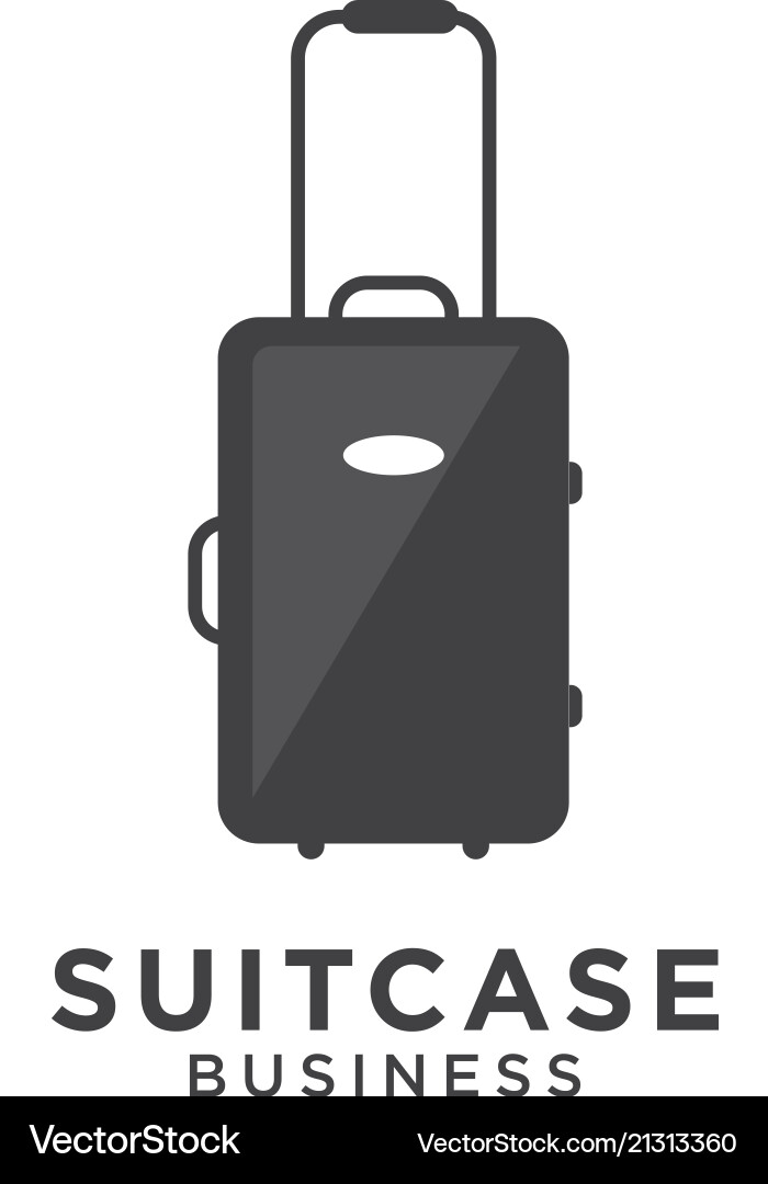Suitcase graphic design template Royalty Free Vector Image