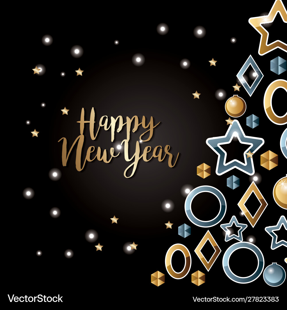 Happy new year design Royalty Free Vector Image