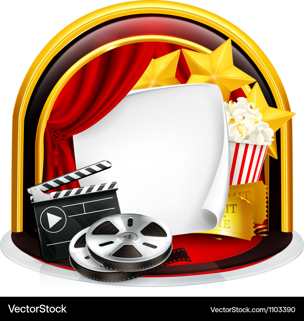 Movie frame Royalty Free Vector Image - VectorStock
