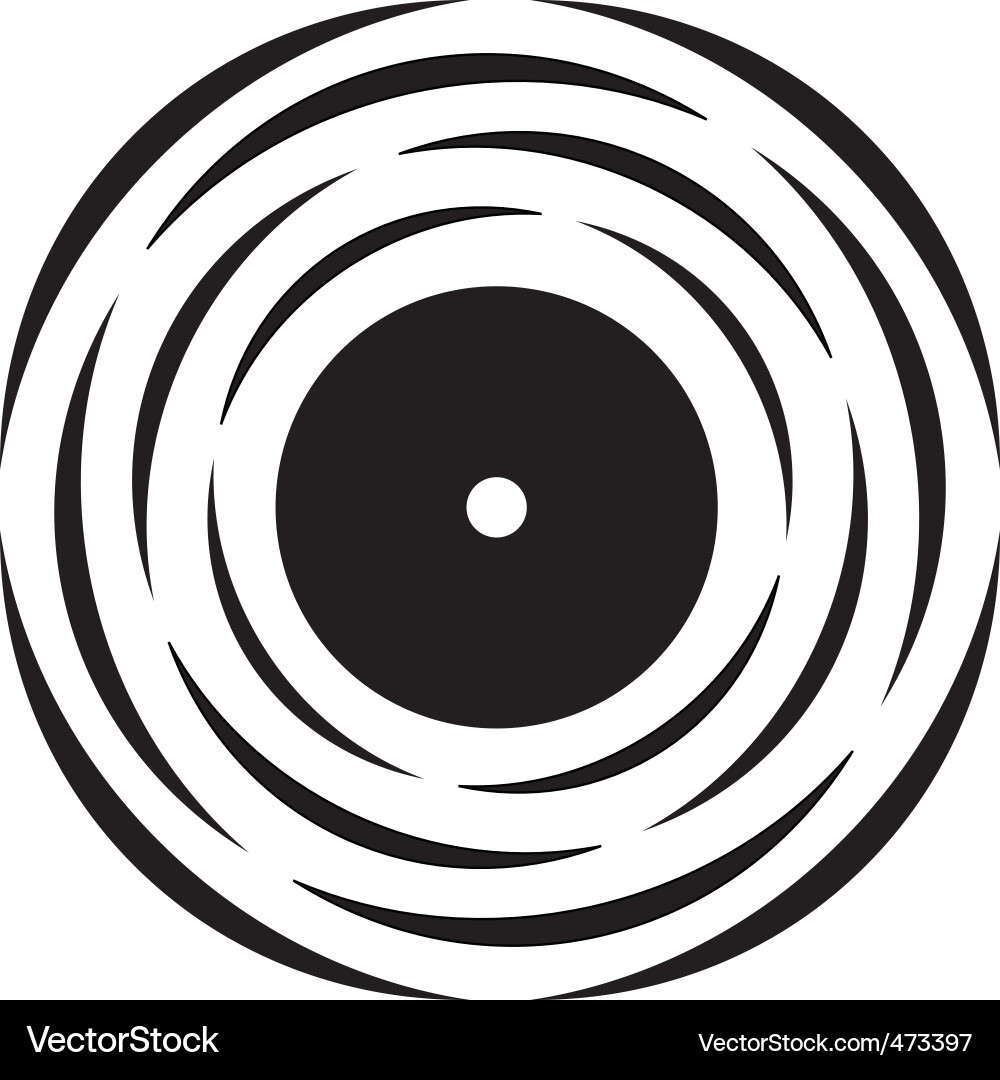 Vinyl record logo Royalty Free Vector Image - VectorStock