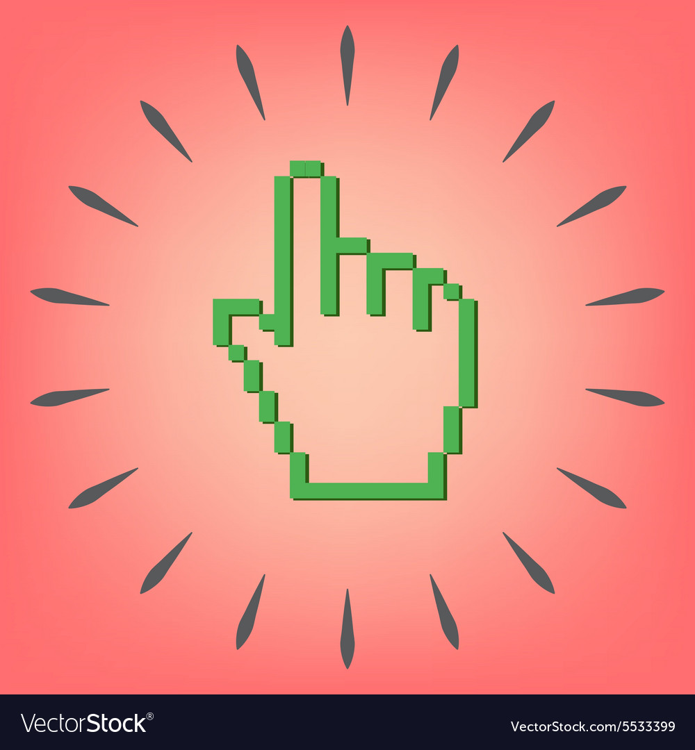 Mouse hand cursor Royalty Free Vector Image - VectorStock