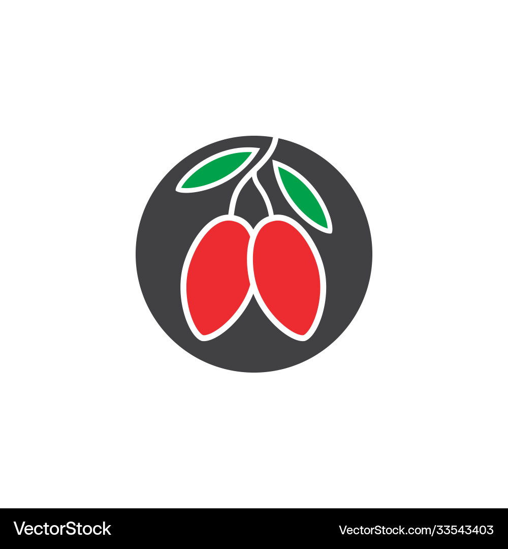 Goji berry Royalty Free Vector Image - VectorStock
