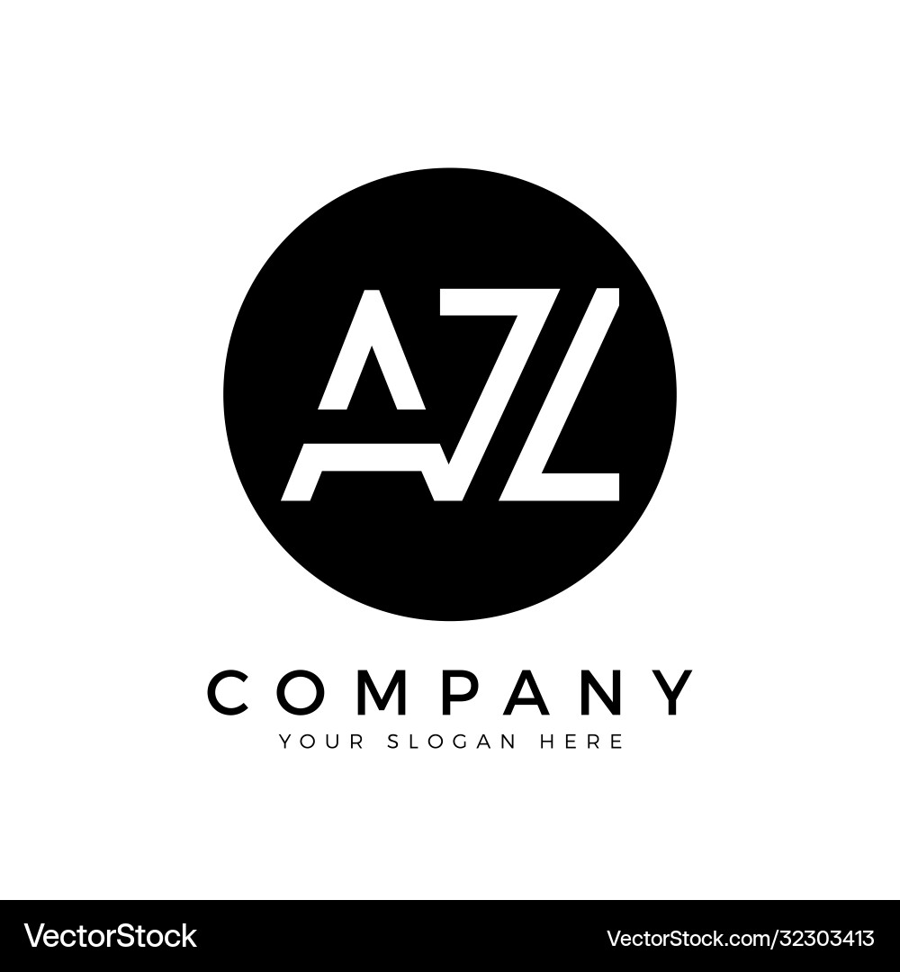 Az logo design business typography template Vector Image